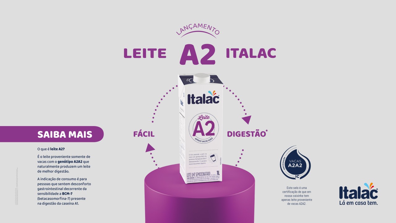 Descubra por que o Leite A2 Italac é de mais fácil digestão. Descubra por que o Leite A2 Italac é de mais fácil digestão.