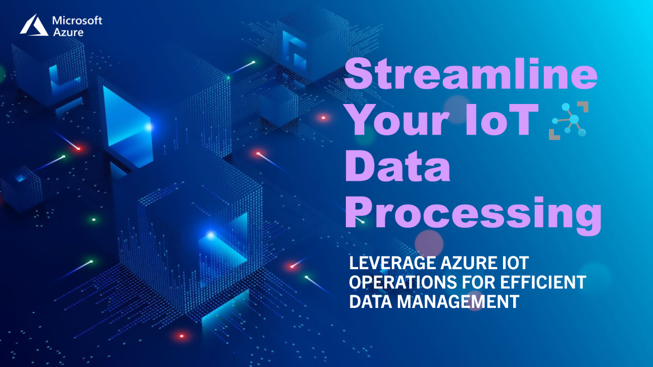 IoT Data processing Using Azure IoT Operations IoT Data processing Using Azure IoT Operations