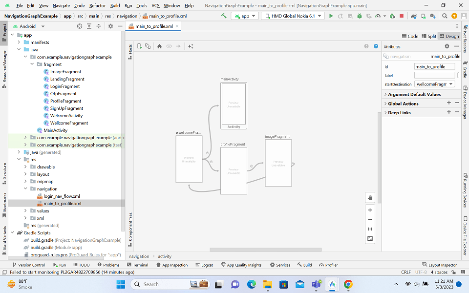 Navigation component android example Navigation component android example