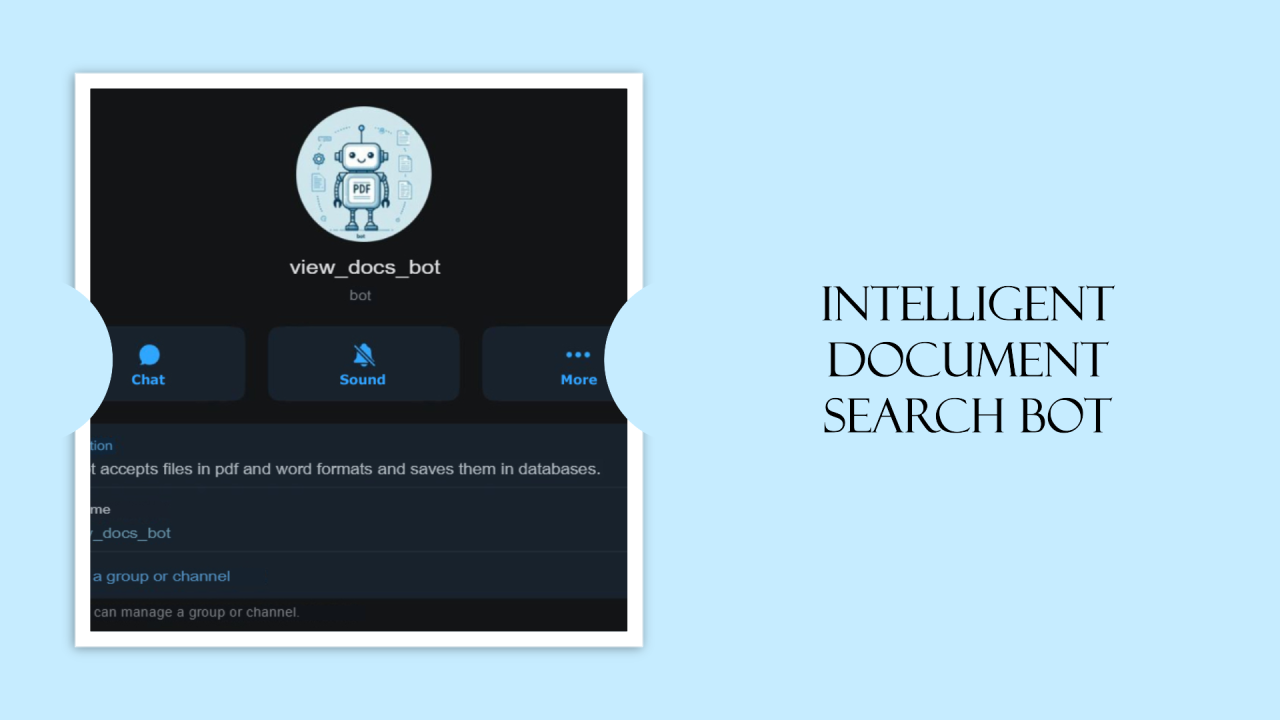 Intelligent Document Search Bot Intelligent Document Search Bot
