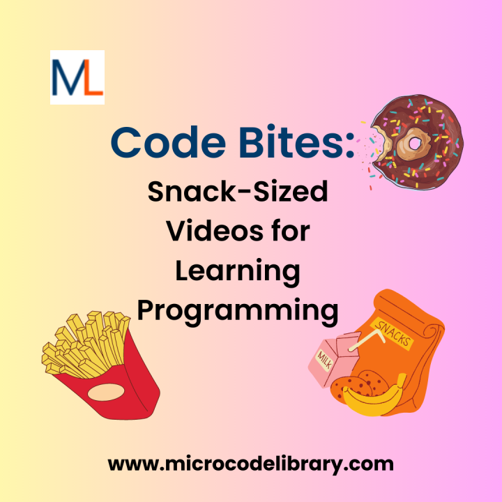 Code Bites: Snack-Sized Videos for Learning Programming Code Bites: Snack-Sized Videos for Learning Programming