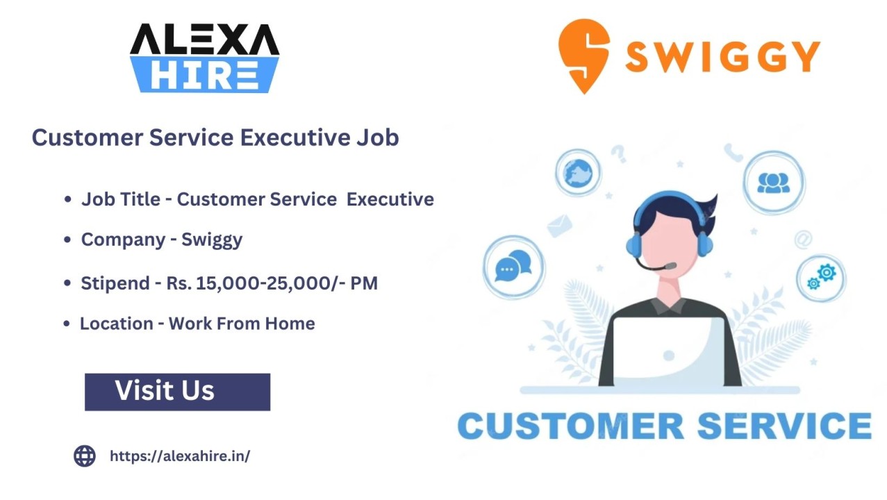 Swiggy is Hiring Customer Service Executive Jobs| Apply Now Swiggy is Hiring Customer Service Executive Jobs| Apply Now