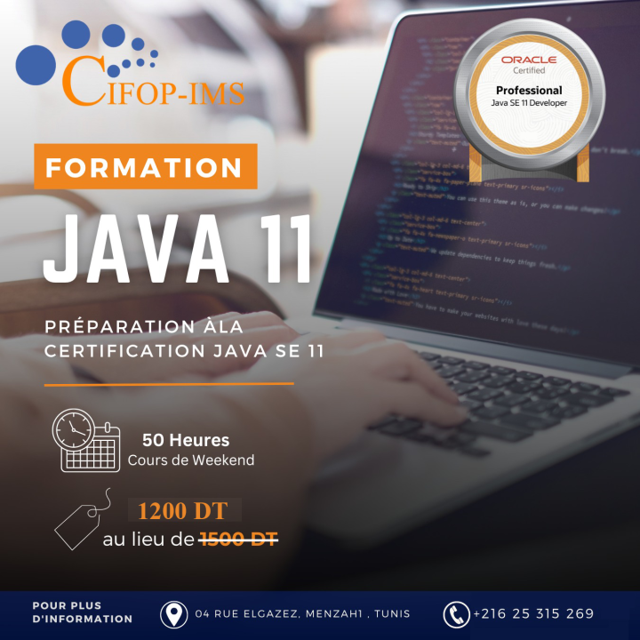Formation Certification Java SE 11 Developper Formation Certification Java SE 11 Developper