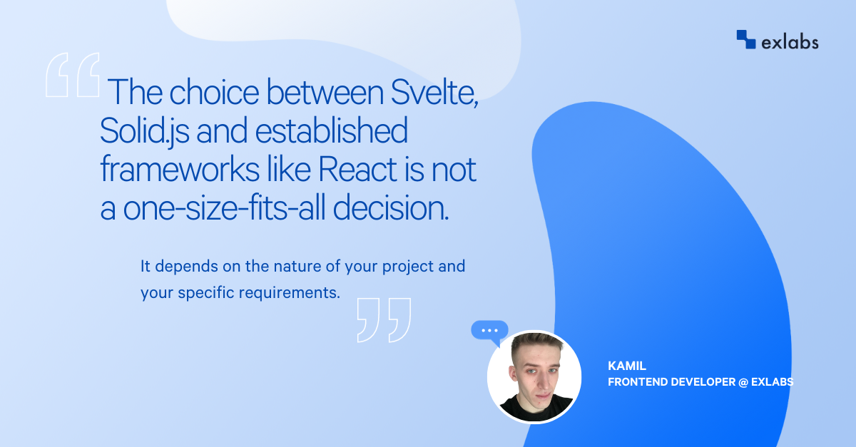 Svelte and Solid.js Svelte and Solid.js
