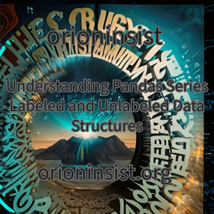 Understanding Pandas Series Labeled and Unlabeled Data Structures Understanding Pandas Series Labeled and Unlabeled Data Structures