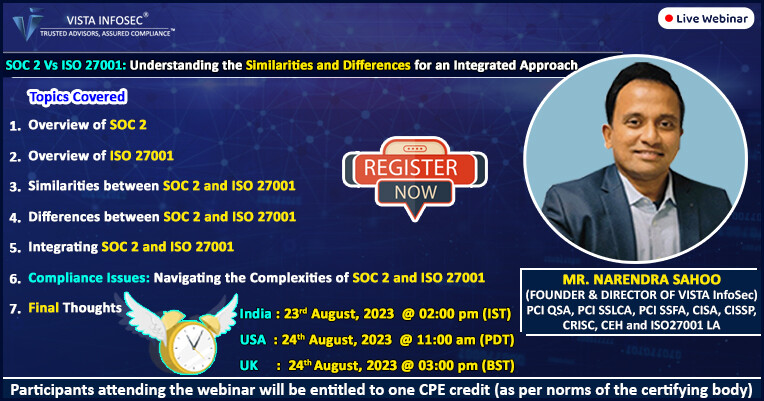 Free Webinar - SOC 2 Vs ISO 27001: Understanding the Similarities and ... Free Webinar - SOC 2 Vs ISO 27001: Understanding the Similarities and ...