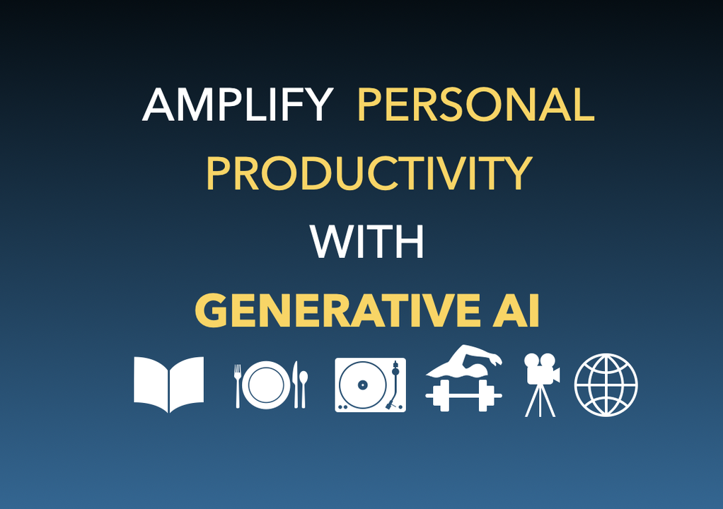 Amplify Personal Productivity with Generative AI and Prompt Engineering Amplify Personal Productivity with Generative AI and Prompt Engineering