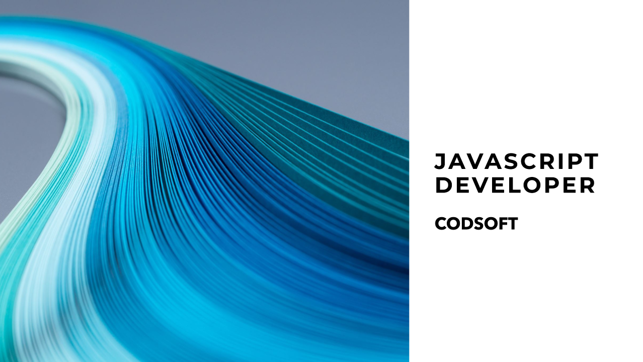 CODSOFT Internship CODSOFT Internship