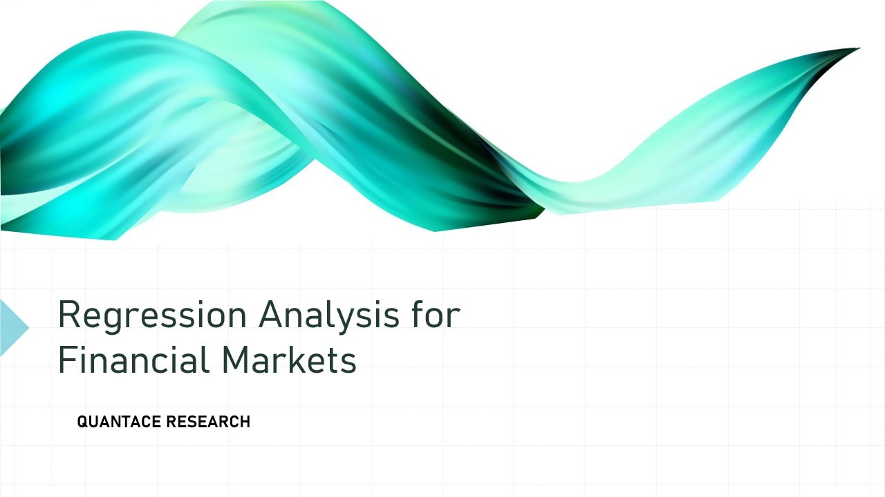 Regression Analysis: Financial Markets Regression Analysis: Financial Markets