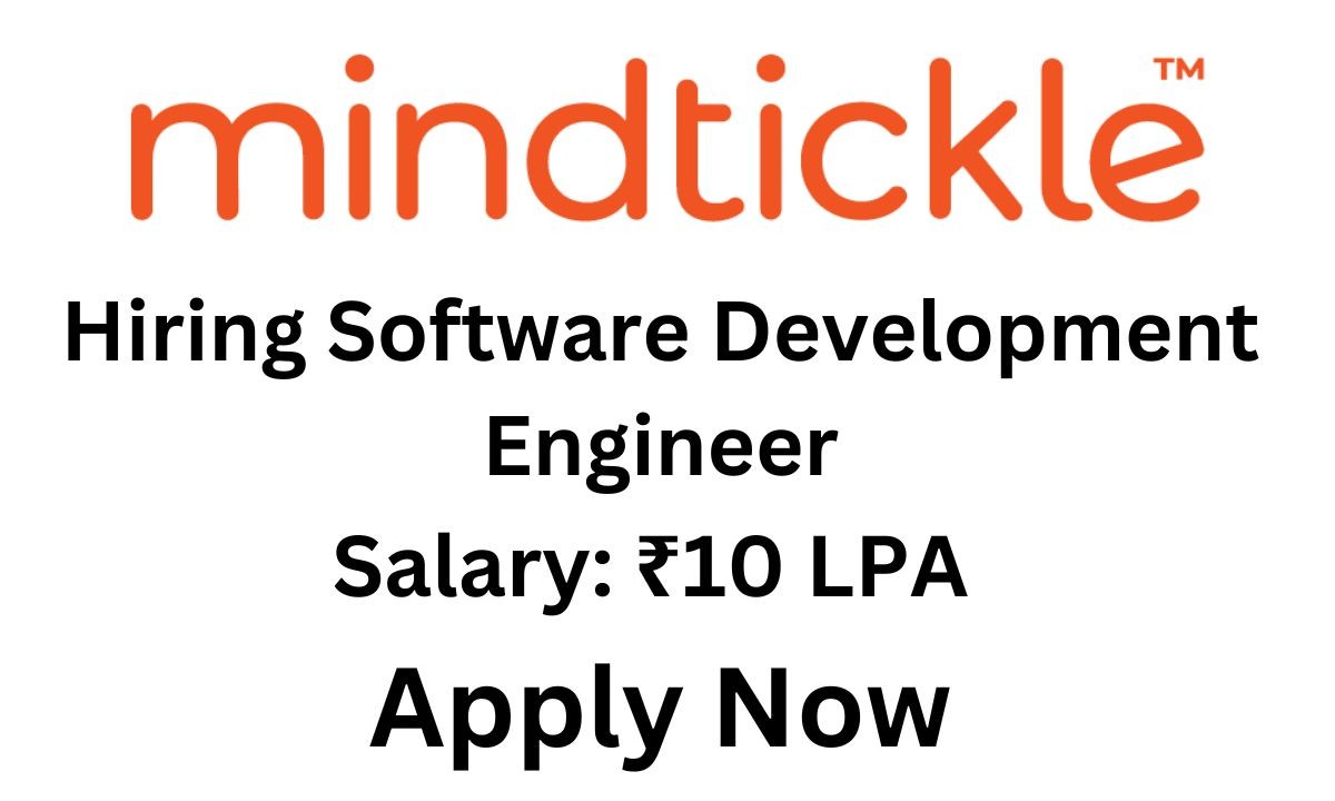 Mindtickle Hiring Software Development Engineer | Freshers | Apply Now Mindtickle Hiring Software Development Engineer | Freshers | Apply Now