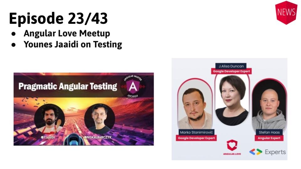 Episode 23/43: Angular Love Meetup, Younes Jaaidi on Testing Episode 23/43: Angular Love Meetup, Younes Jaaidi on Testing