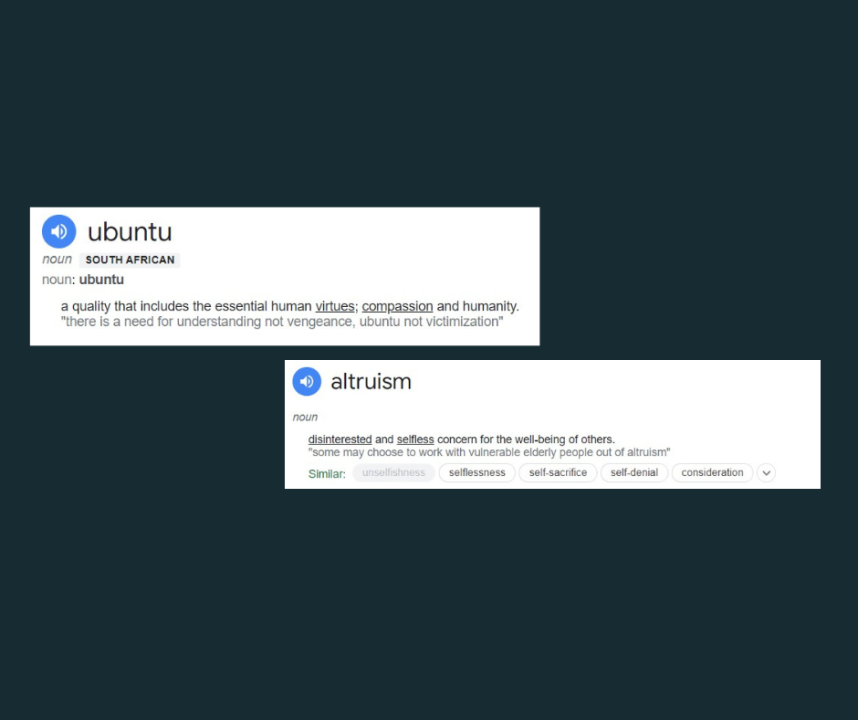 Are there any differences between Ubuntu and Altruism? An overview Are there any differences between Ubuntu and Altruism? An overview