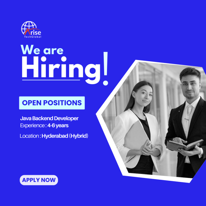 Java Backend Developers - Hyderabad (Hybrid) Java Backend Developers - Hyderabad (Hybrid)