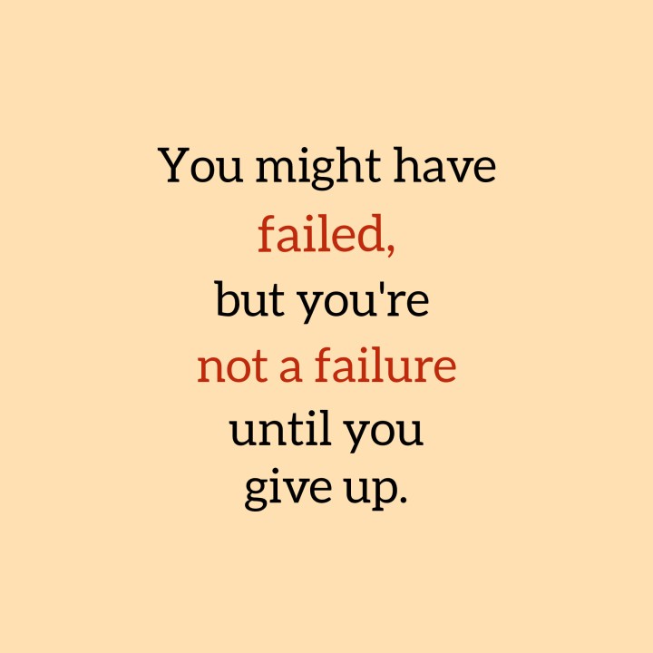 Embracing Failure as a Stepping Stone to Success Embracing Failure as a Stepping Stone to Success