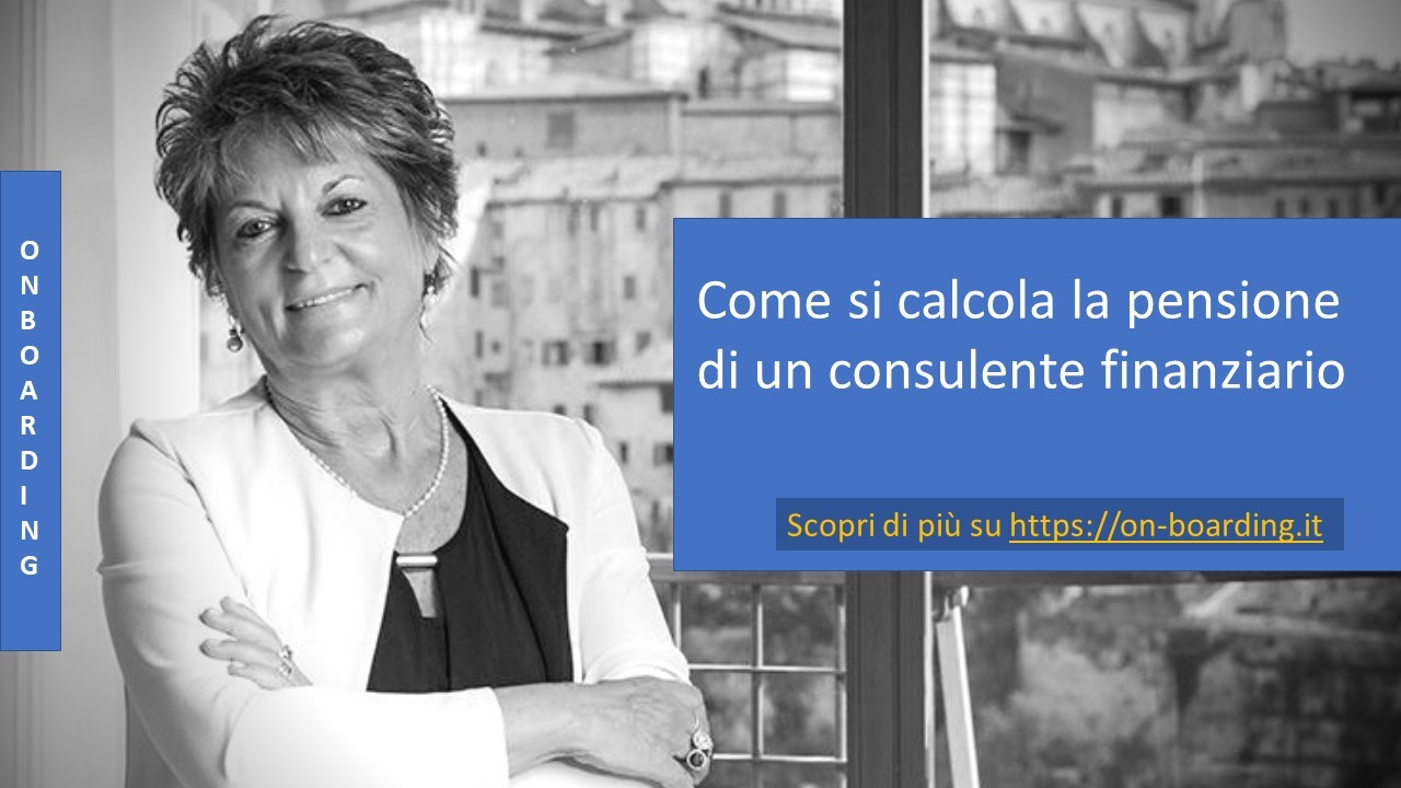 Come si calcola la pensione di un consulente finanziario. Come si calcola la pensione di un consulente finanziario.