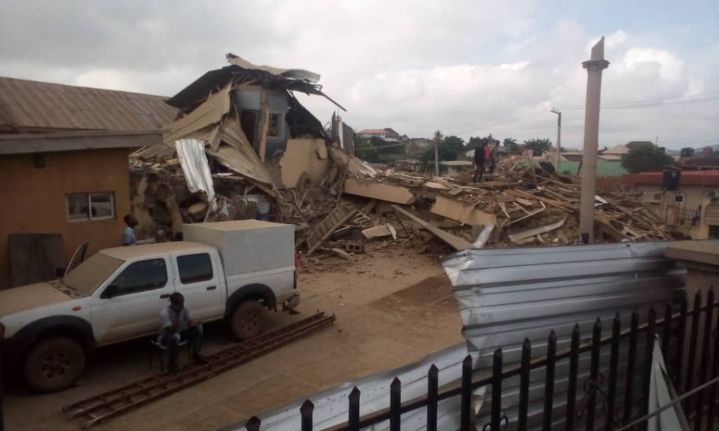 Another three-storey building collapses in Ibadan Another three-storey building collapses in Ibadan