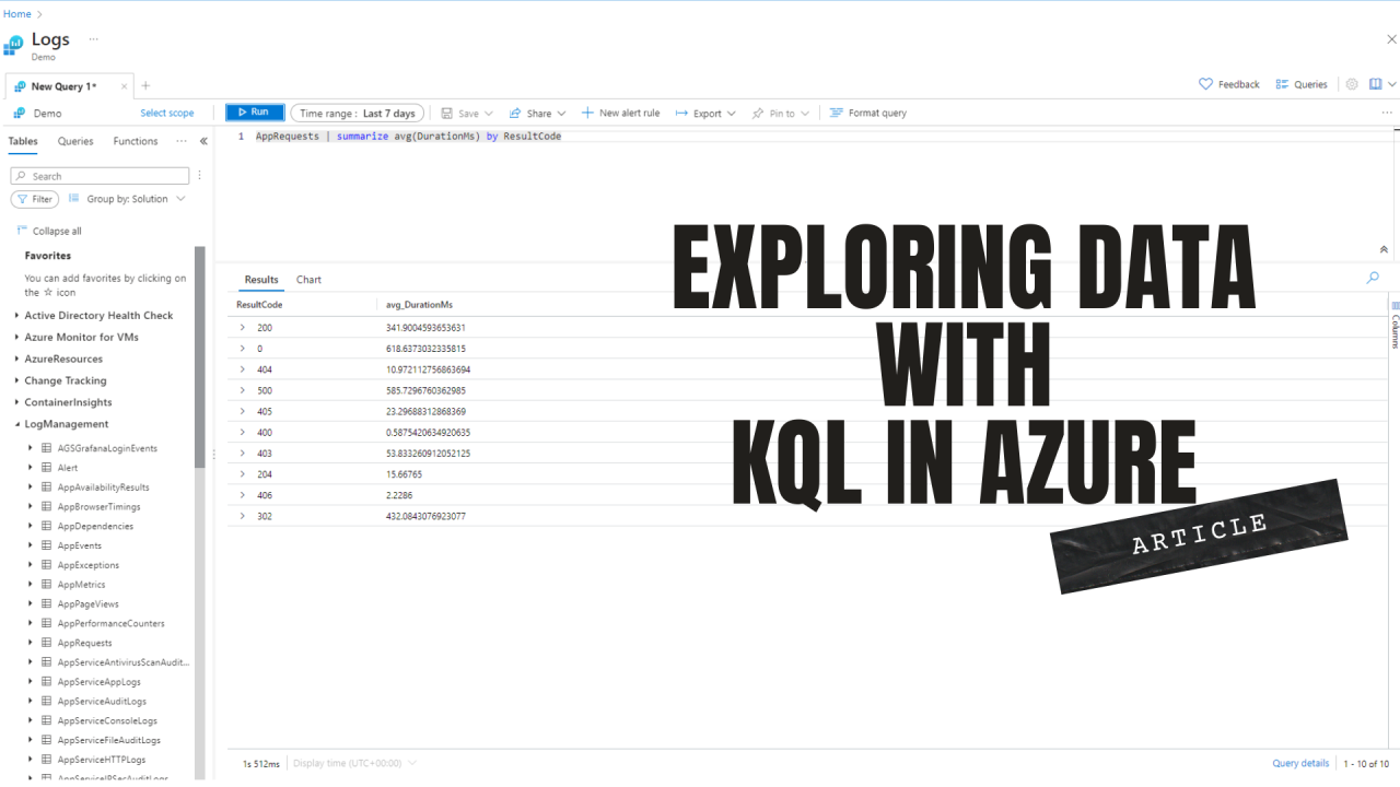 Exploring Data with KQL in Azure Exploring Data with KQL in Azure