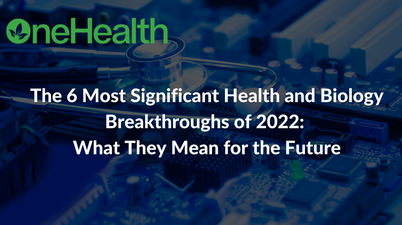 The 6 Most Significant Health and Biology Breakthroughs of 2022: What ... The 6 Most Significant Health and Biology Breakthroughs of 2022: What ...