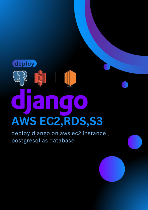 Deploy dJango app on AWS using EC2, RDS, S3 Deploy dJango app on AWS using EC2, RDS, S3