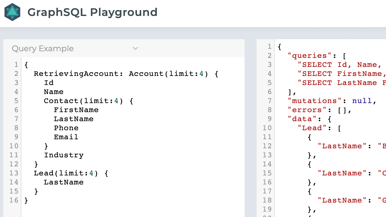Salesforce GraphQL API Salesforce GraphQL API