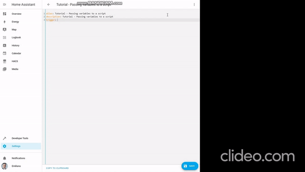 Passing variables to scripts Passing variables to scripts