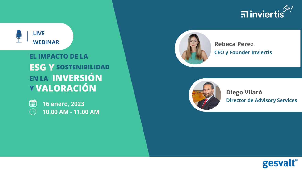 Criterios ESG - El impacto de la inversión sostenible Criterios ESG - El impacto de la inversión sostenible