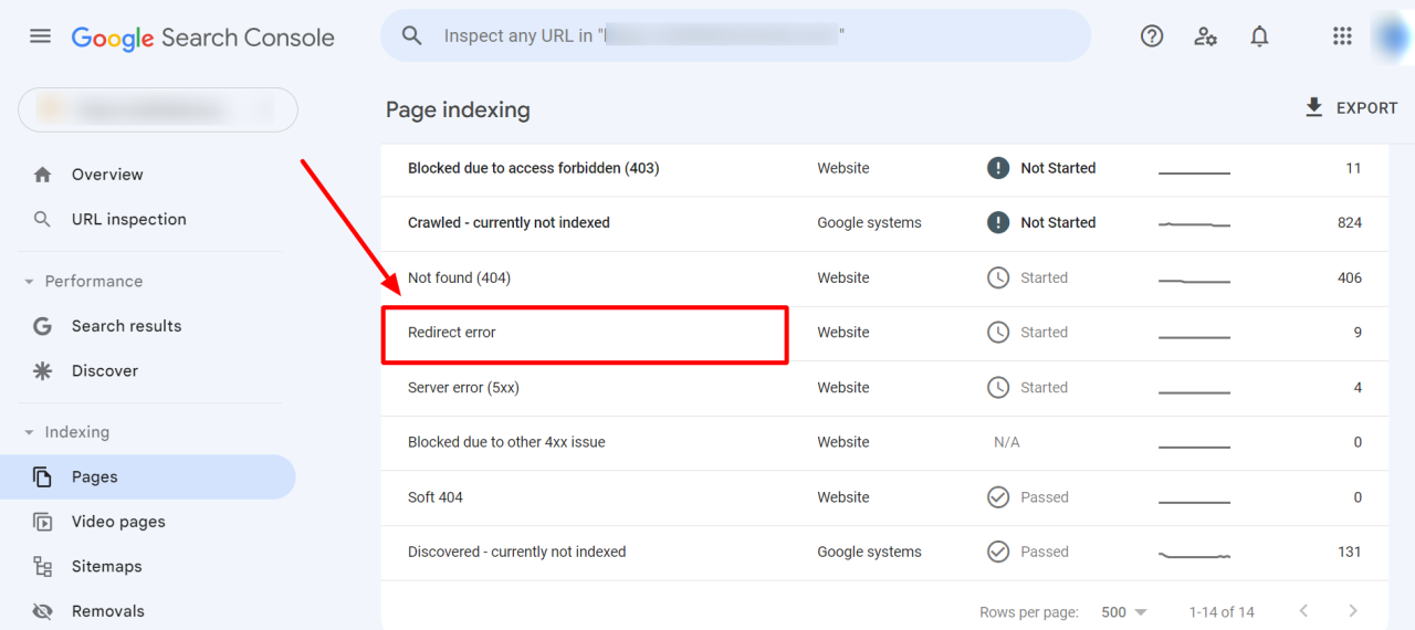 Fix “Redirect error” in Google Search Console Fix “Redirect error” in Google Search Console