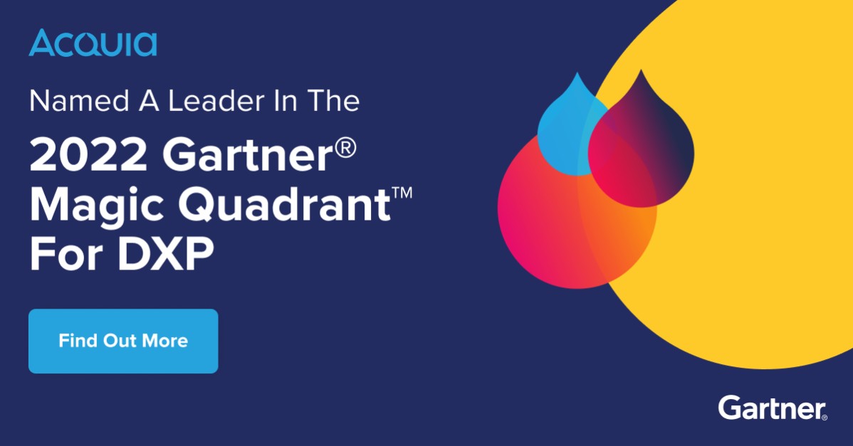 Acquia on LinkedIn: Acquia Named a Leader in the 2022 Gartner® Magic ... Acquia on LinkedIn: Acquia Named a Leader in the 2022 Gartner® Magic ...