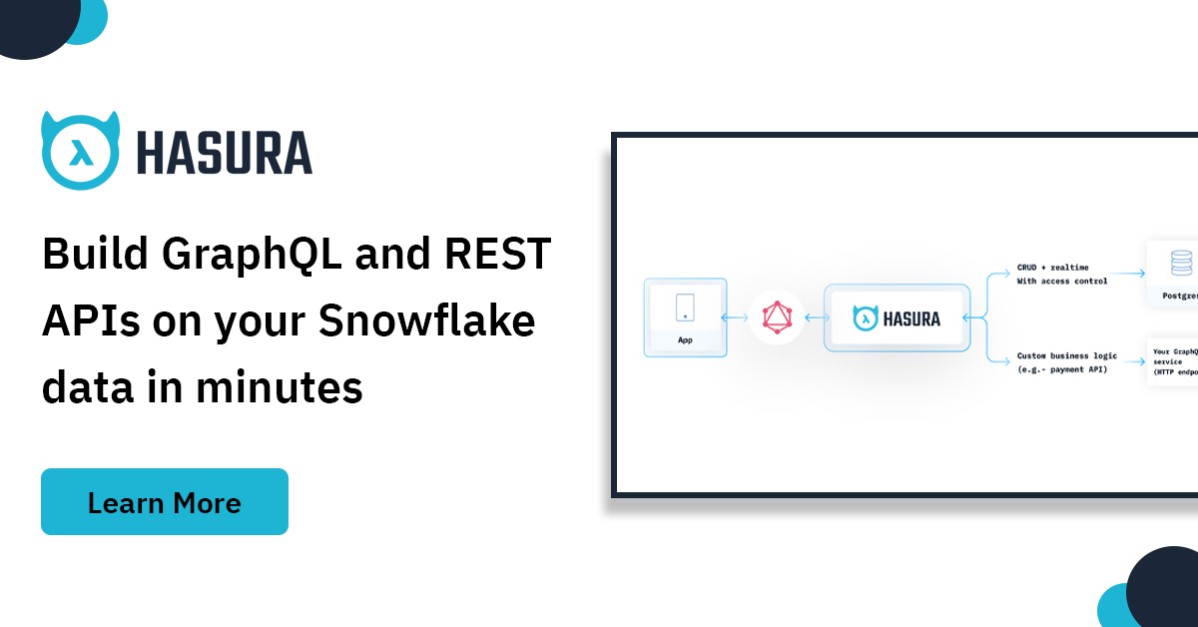 Hasura on LinkedIn: Introducing Instant GraphQL APIs for Snowflake ... Hasura on LinkedIn: Introducing Instant GraphQL APIs for Snowflake ...