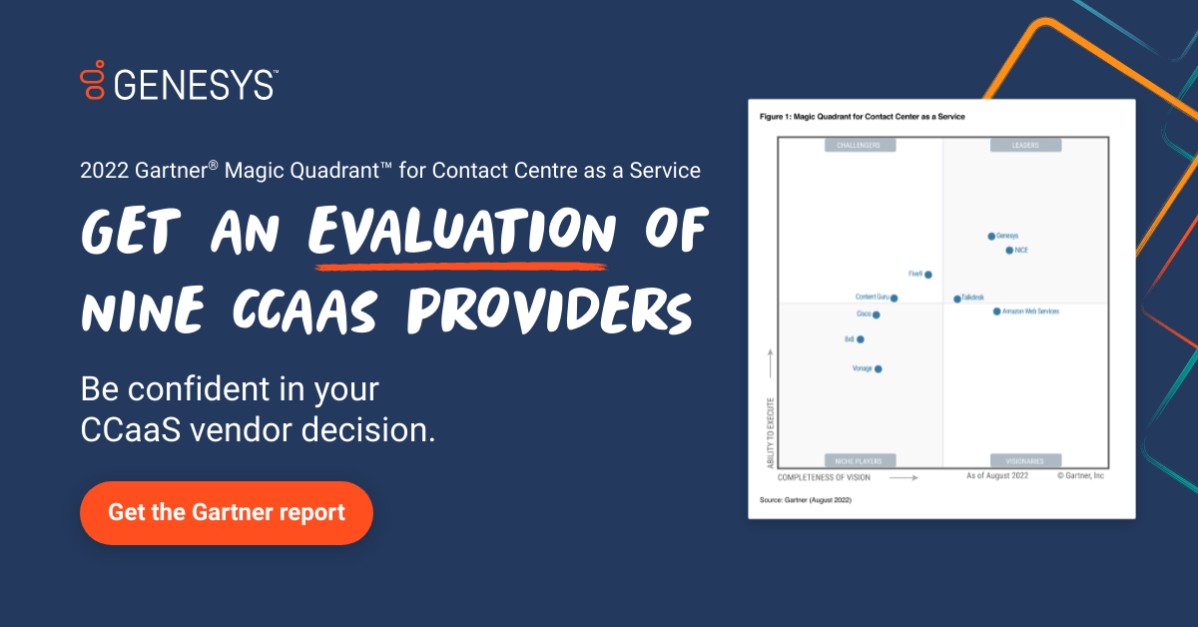 Genesys on LinkedIn: 2022 Leader in CCaaS Magic Quadrant – Gartner ... Genesys on LinkedIn: 2022 Leader in CCaaS Magic Quadrant – Gartner ...