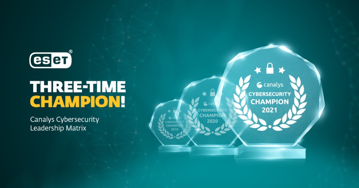 ESET UK on LinkedIn: #champion #award #canalys #cybersecurity ESET UK on LinkedIn: #champion #award #canalys #cybersecurity