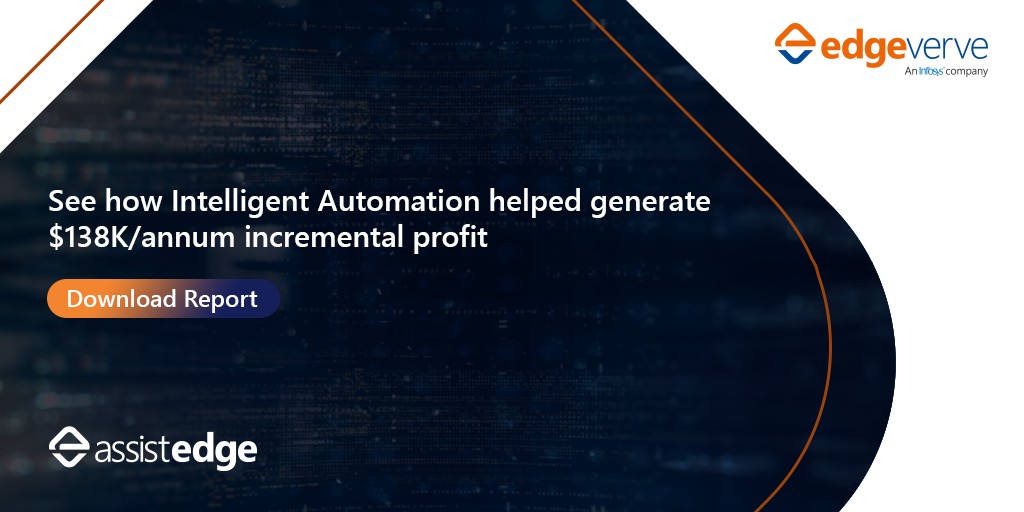 EdgeVerve on LinkedIn: See how Intelligent Automation helped generate ... EdgeVerve on LinkedIn: See how Intelligent Automation helped generate ...