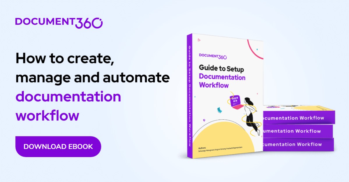 Document360 on LinkedIn: Guide to setup documentation workflow ... Document360 on LinkedIn: Guide to setup documentation workflow ...