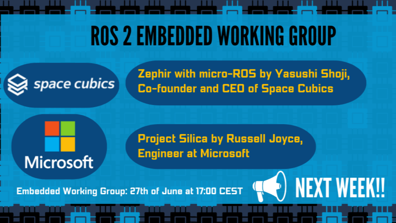 ROS 2 Embedded Working Group #28 | LinkedIn ROS 2 Embedded Working Group #28 | LinkedIn