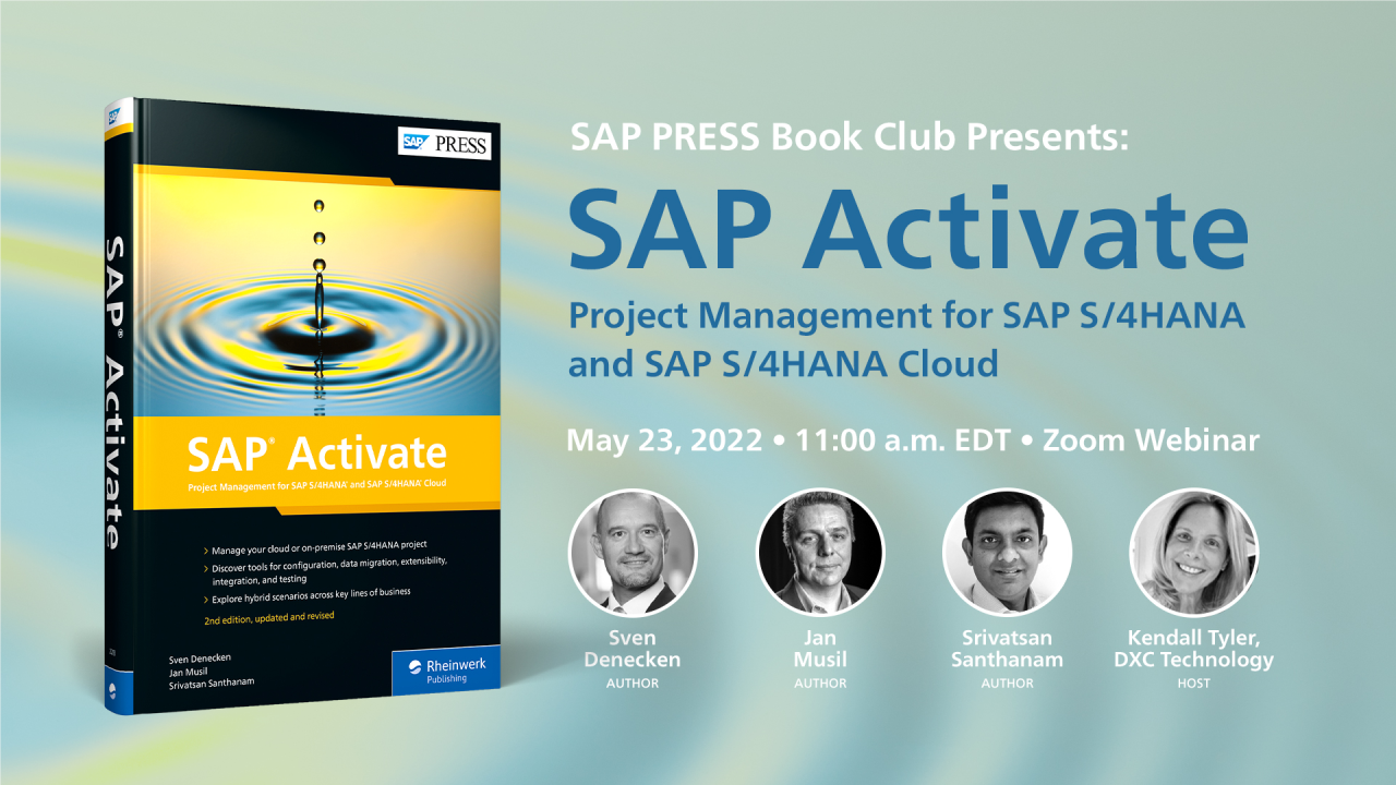 SAP PRESS Book Club: SAP Activate - Project Management Guide | LinkedIn SAP PRESS Book Club: SAP Activate - Project Management Guide | LinkedIn