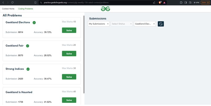 Prince Soni on LinkedIn: #geeksforgeeks #coding #problemsolving #gfgcontest Prince Soni on LinkedIn: #geeksforgeeks #coding #problemsolving #gfgcontest