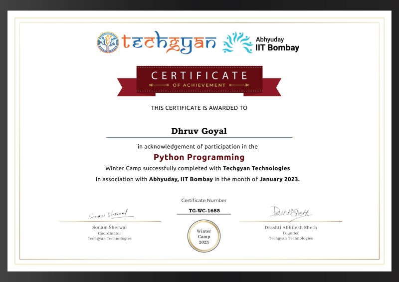 Dhruv Goyal on LinkedIn: #lifelonglearner #professionaldevelopment #success Dhruv Goyal on LinkedIn: #lifelonglearner #professionaldevelopment #success