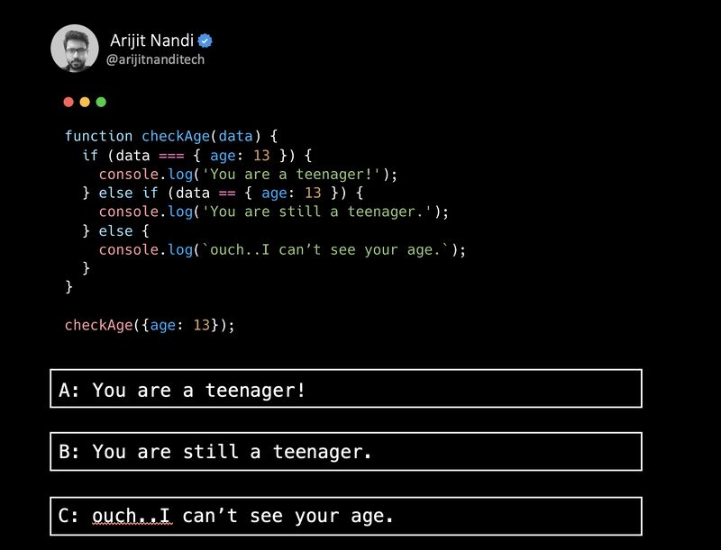 Arijit Nandi on LinkedIn: #javascriptlearning #javascript # ... Arijit Nandi on LinkedIn: #javascriptlearning #javascript # ...