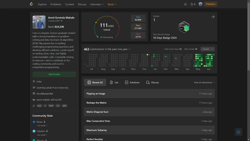 Amol Mahale on LinkedIn: #leetcode #codingchallenge #programming ... Amol Mahale on LinkedIn: #leetcode #codingchallenge #programming ...