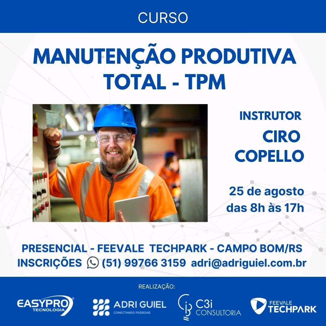 Ciro Copello, MSc no LinkedIn: #tpm #tpm #lean #kaizen # ... Ciro Copello, MSc no LinkedIn: #tpm #tpm #lean #kaizen # ...