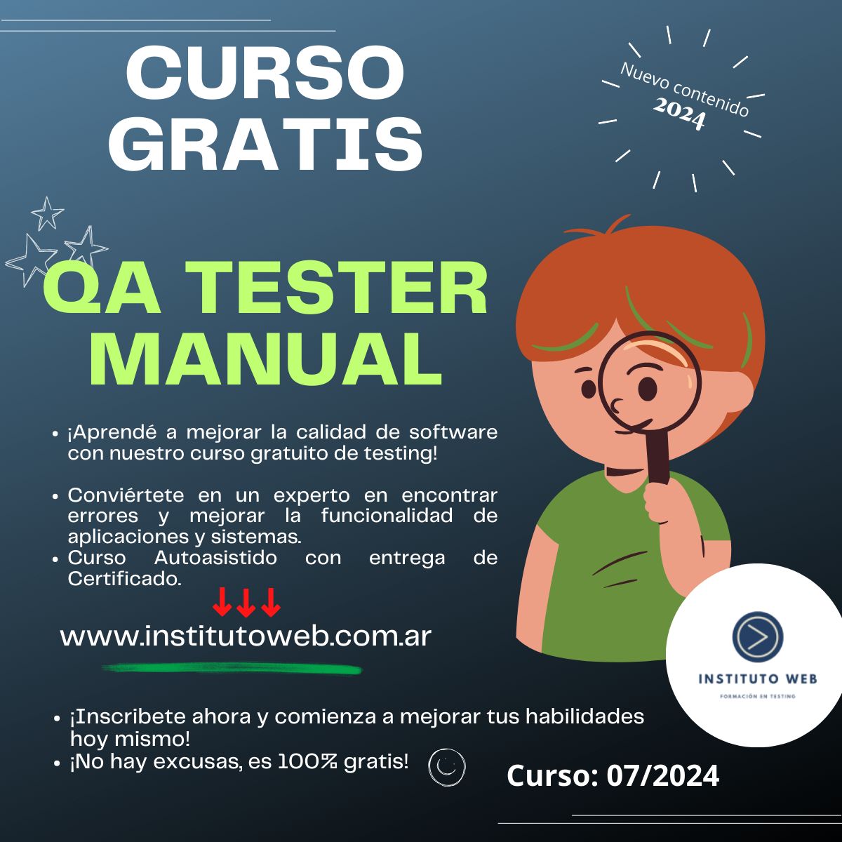 Instituto Web en LinkedIn: #qaautomation #qatester #qa #testers # ... Instituto Web en LinkedIn: #qaautomation #qatester #qa #testers # ...