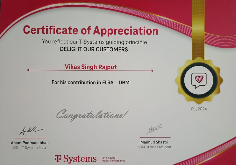Vikas Singh Rajput on LinkedIn: I'm thrilled to have received ... Vikas Singh Rajput on LinkedIn: I'm thrilled to have received ...