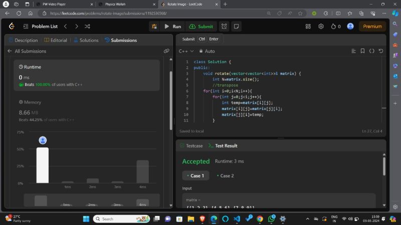 Ayush Sharma on LinkedIn: #c #cplusplus #leetcode #matrixmanipulation Ayush Sharma on LinkedIn: #c #cplusplus #leetcode #matrixmanipulation