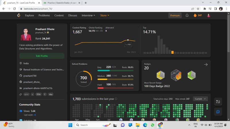 Prashant Dhote on LinkedIn: #dsa #leetcode #programming # ... Prashant Dhote on LinkedIn: #dsa #leetcode #programming # ...