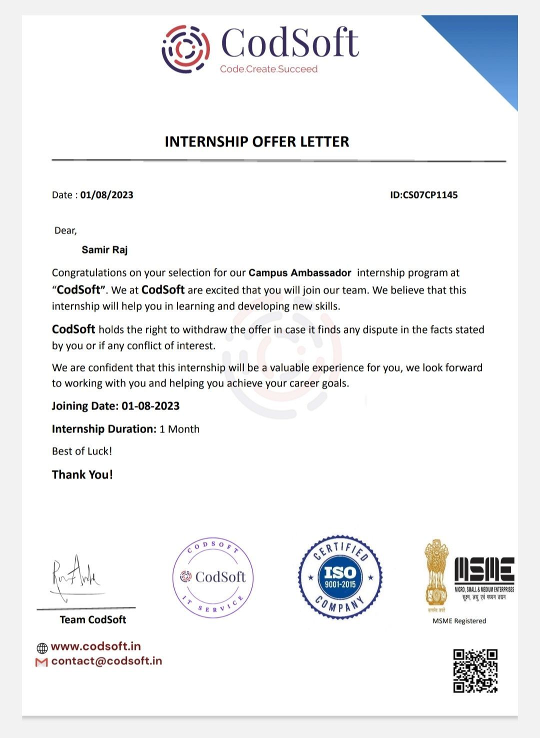 Samir Raj on LinkedIn: #connections #codsoft #codsoft #codsoft # ... Samir Raj on LinkedIn: #connections #codsoft #codsoft #codsoft # ...