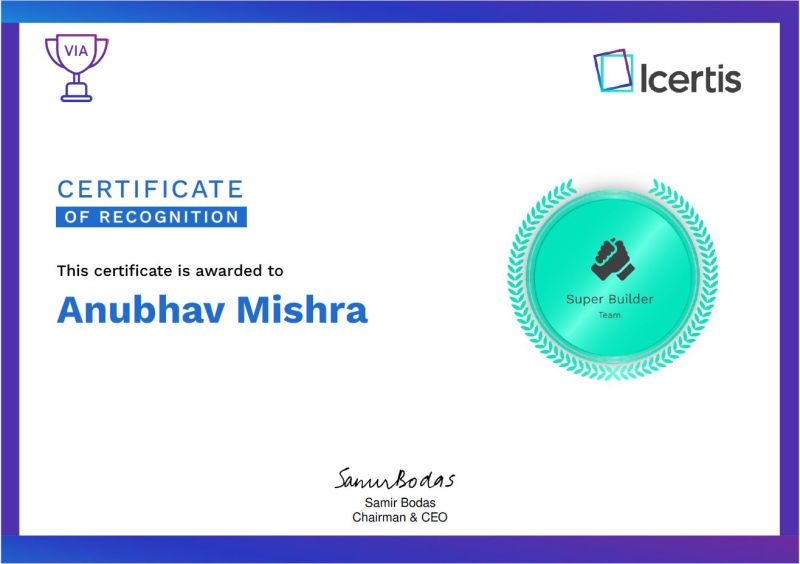 Anubhav Mishra on LinkedIn: #icertisexcellence #teamwork #gratitude # ... Anubhav Mishra on LinkedIn: #icertisexcellence #teamwork #gratitude # ...