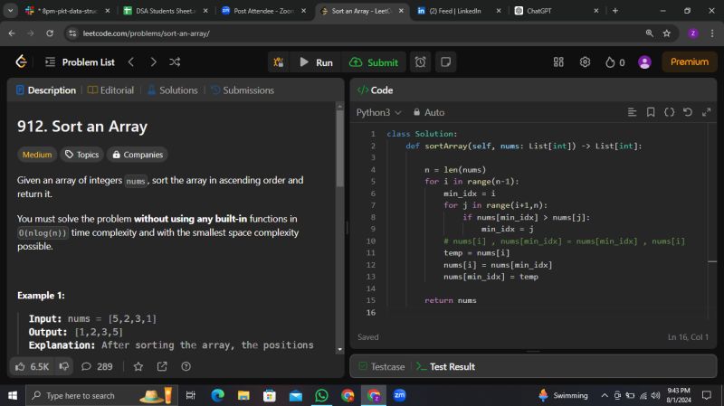 Zaina Farrukh on LinkedIn: #sort_an_array #coding #leetcode #icodeguru ... Zaina Farrukh on LinkedIn: #sort_an_array #coding #leetcode #icodeguru ...