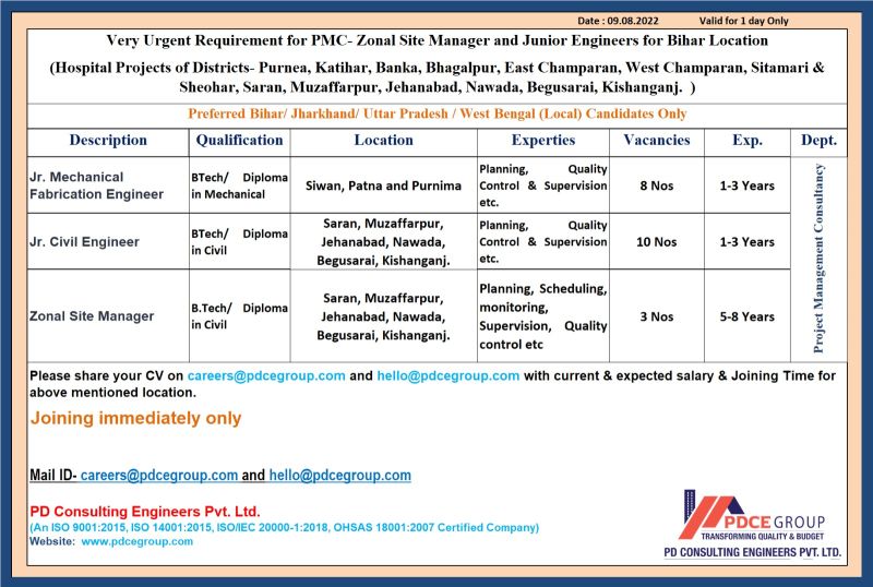 PD Consulting Engineers Pvt. Ltd. on LinkedIn: #hiring #hiringnow # ... PD Consulting Engineers Pvt. Ltd. on LinkedIn: #hiring #hiringnow # ...