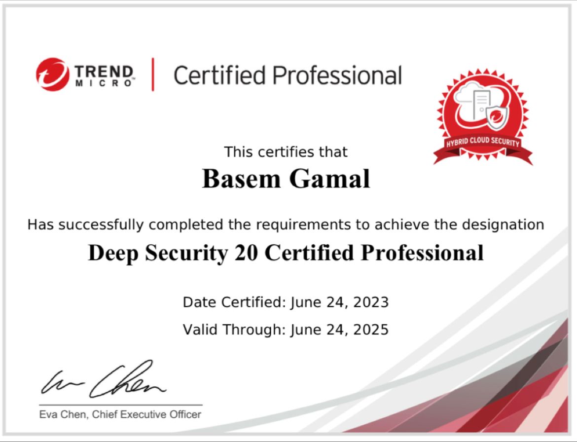 Basem El Shrabasy on LinkedIn: Officially Trend Micro Deep Security ... Basem El Shrabasy on LinkedIn: Officially Trend Micro Deep Security ...