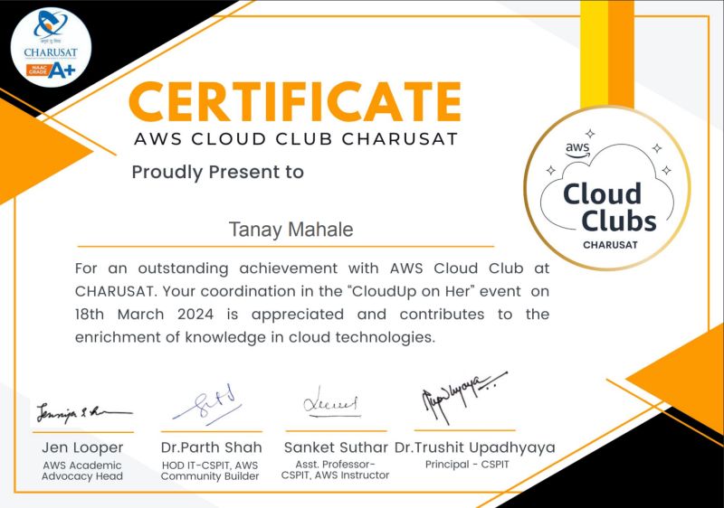 Tanay Mahale on LinkedIn: 😁 I’m happy to share that I’ve obtained an ... Tanay Mahale on LinkedIn: 😁 I’m happy to share that I’ve obtained an ...
